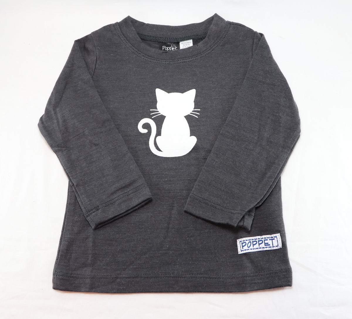 Merino Top - Cat Print - MTP81 – poppetclothing